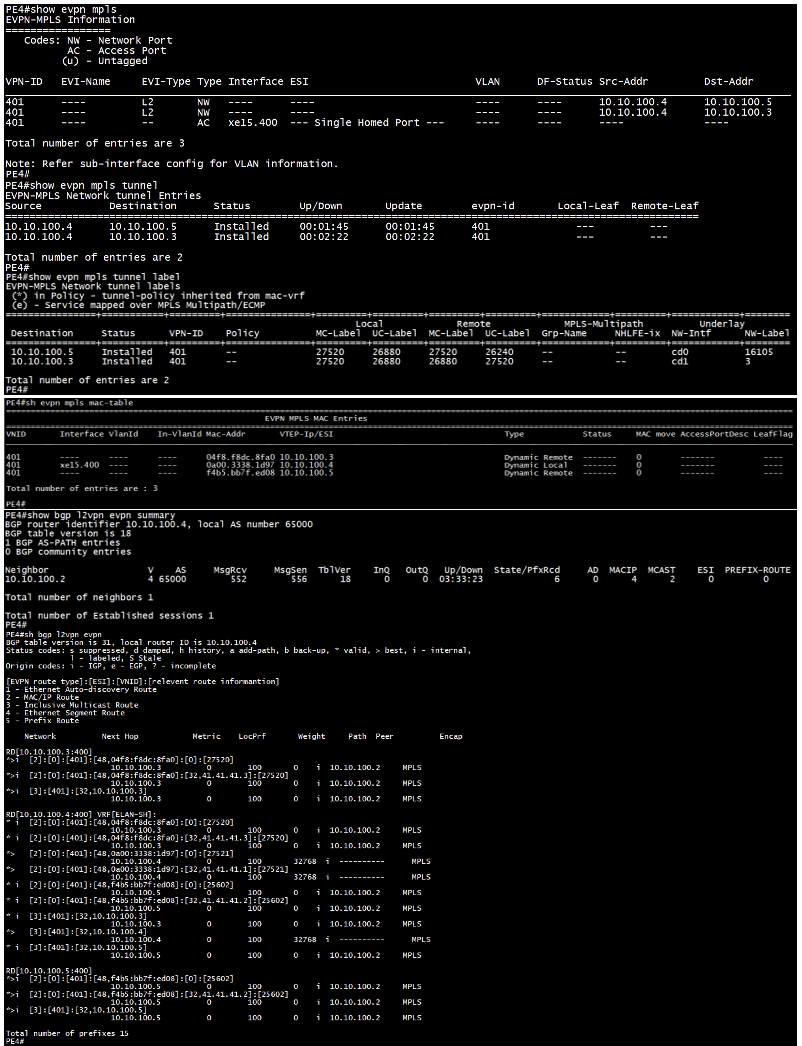EVPN-ELAN: Single-Homed and Multi-Homed Solutions with ISIS-SR and TI ...