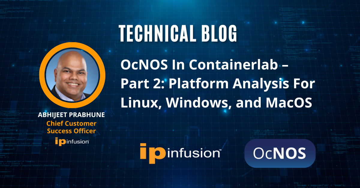OcNOS in Containerlab IP Infusion
