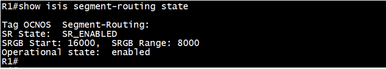 Segment Routing Extension With Igp Is Is In Ocnos Ip Infusion