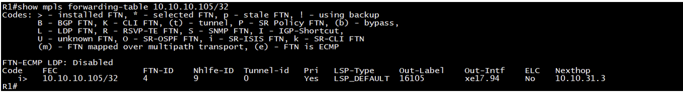 Segment Routing Extension with IGP (IS-IS) in OcNOS IP Infusion