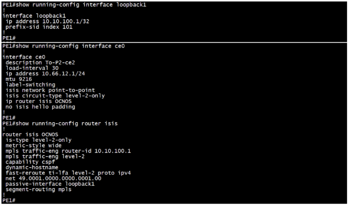 EVPN-ELINE with ISIS-SR and TI-LFA IP Infusion